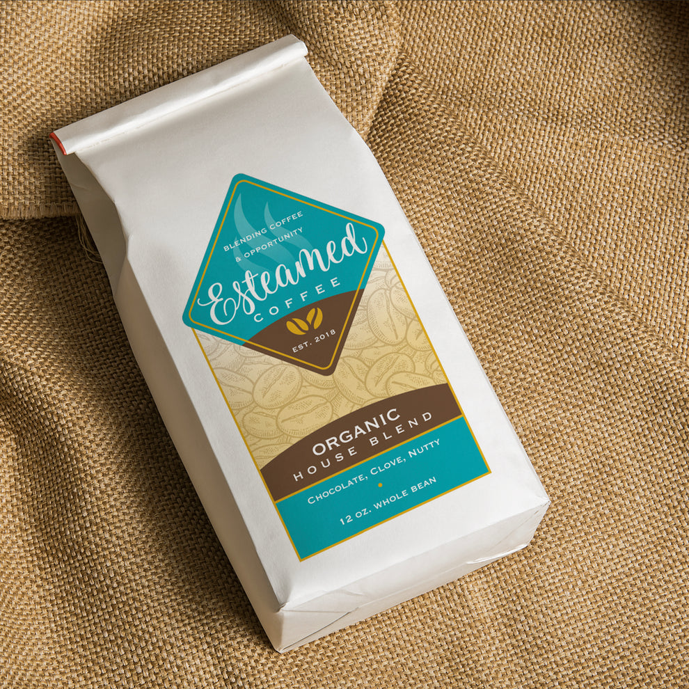 Esteamed Organic House Blend Coffee (12 oz) – Esteamed Coffee